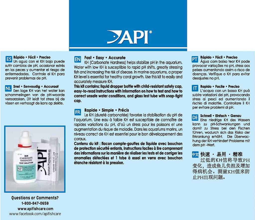API KH Carbonate Hardness Test Kit | Seaflower